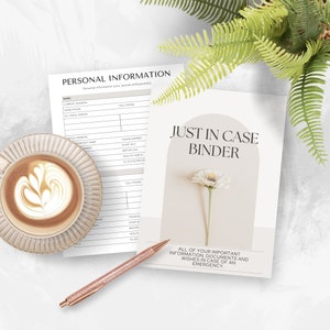 Just in Case Emergency Planner, "what If" Emergency & Legacy Planner ...