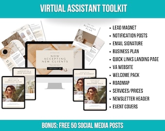 Virtual Assistant Starter Pack, Virtual Assistant Branding, Virtual ...