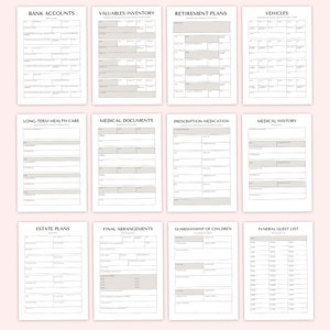 Just in Case Emergency Planner, "what If" Emergency & Legacy Planner ...