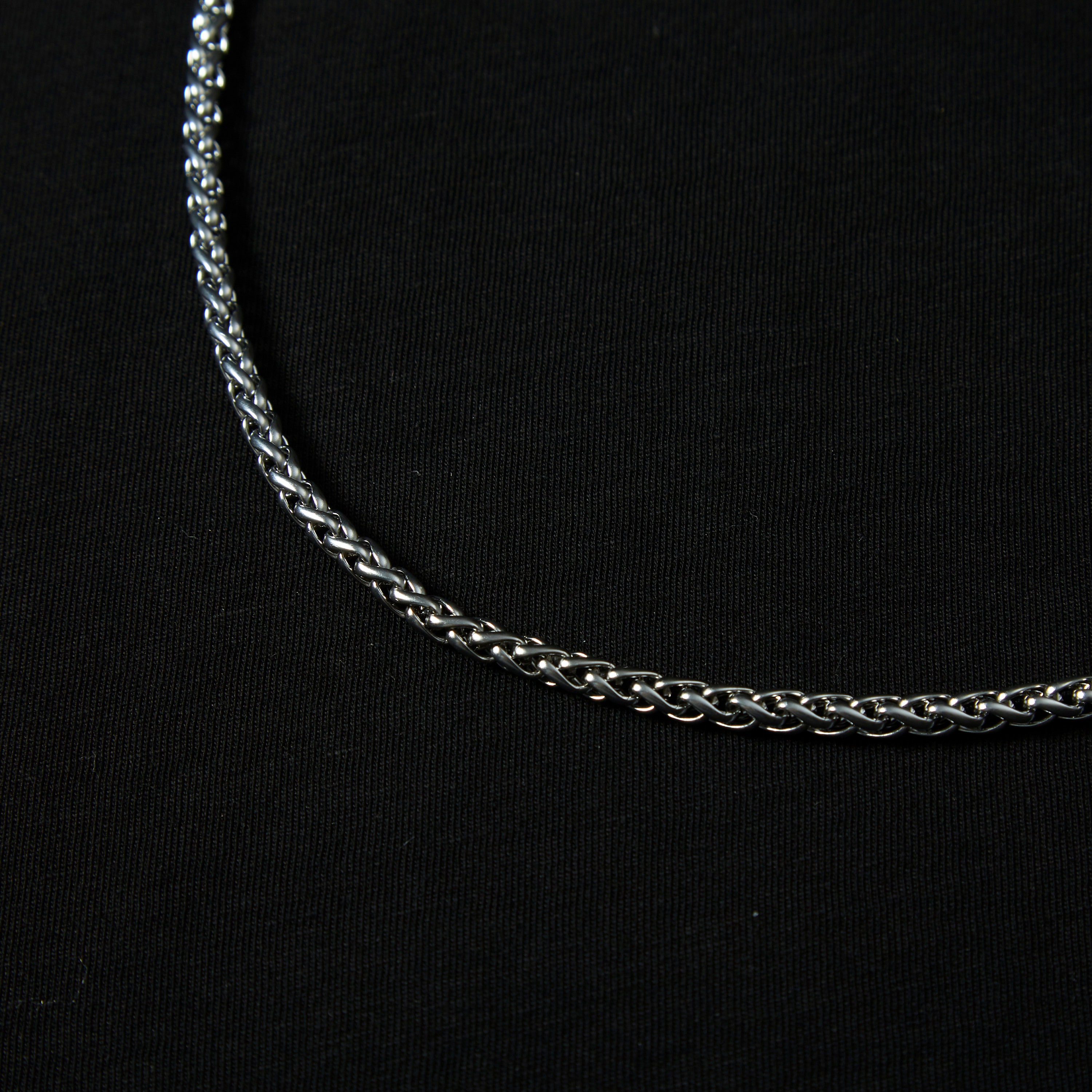 Silver Wheat Chain 5mm Mens Chain Available in 3 Lengths - Etsy