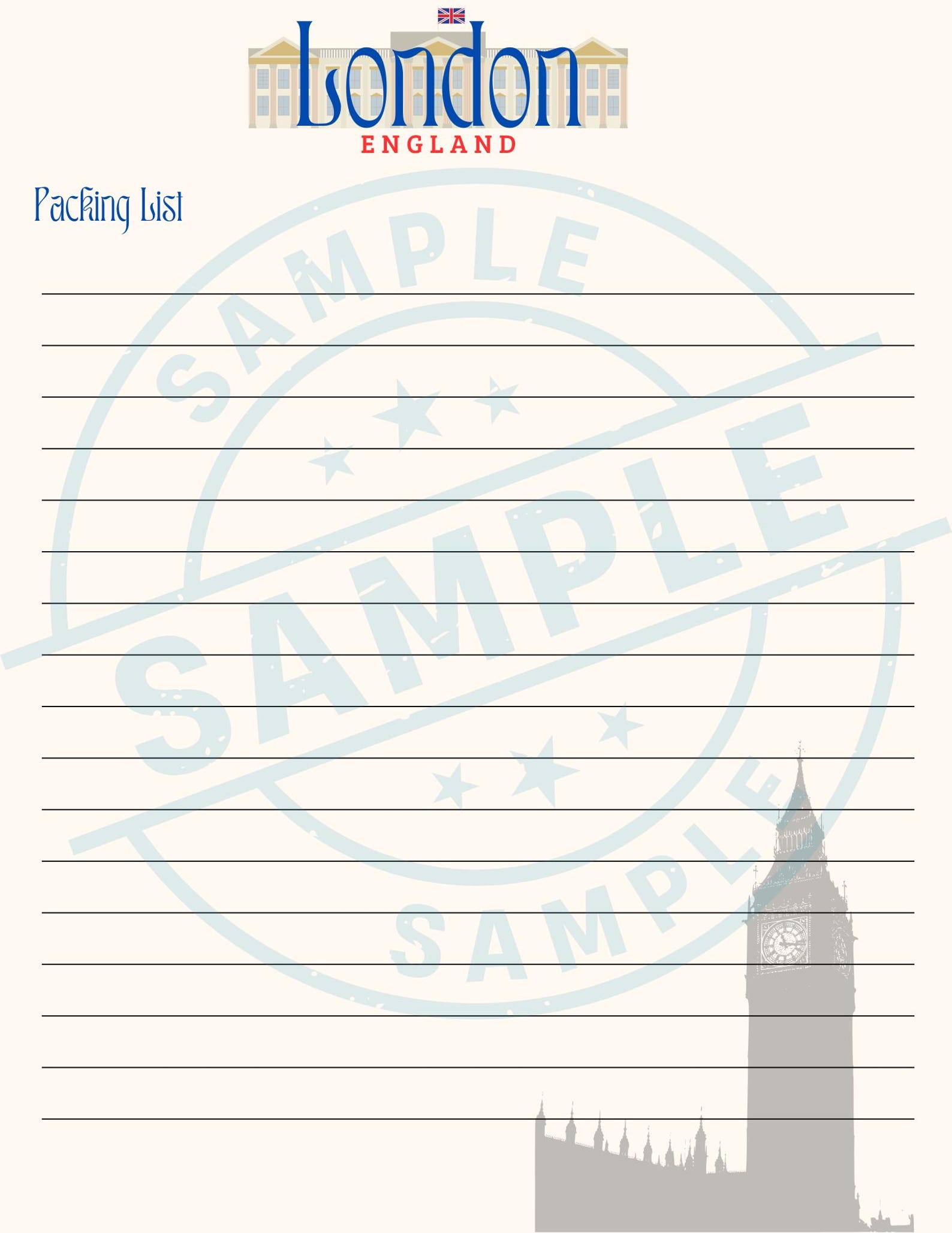 10-day London & England Travel Itinerary | Editable Canva Template | UK ...