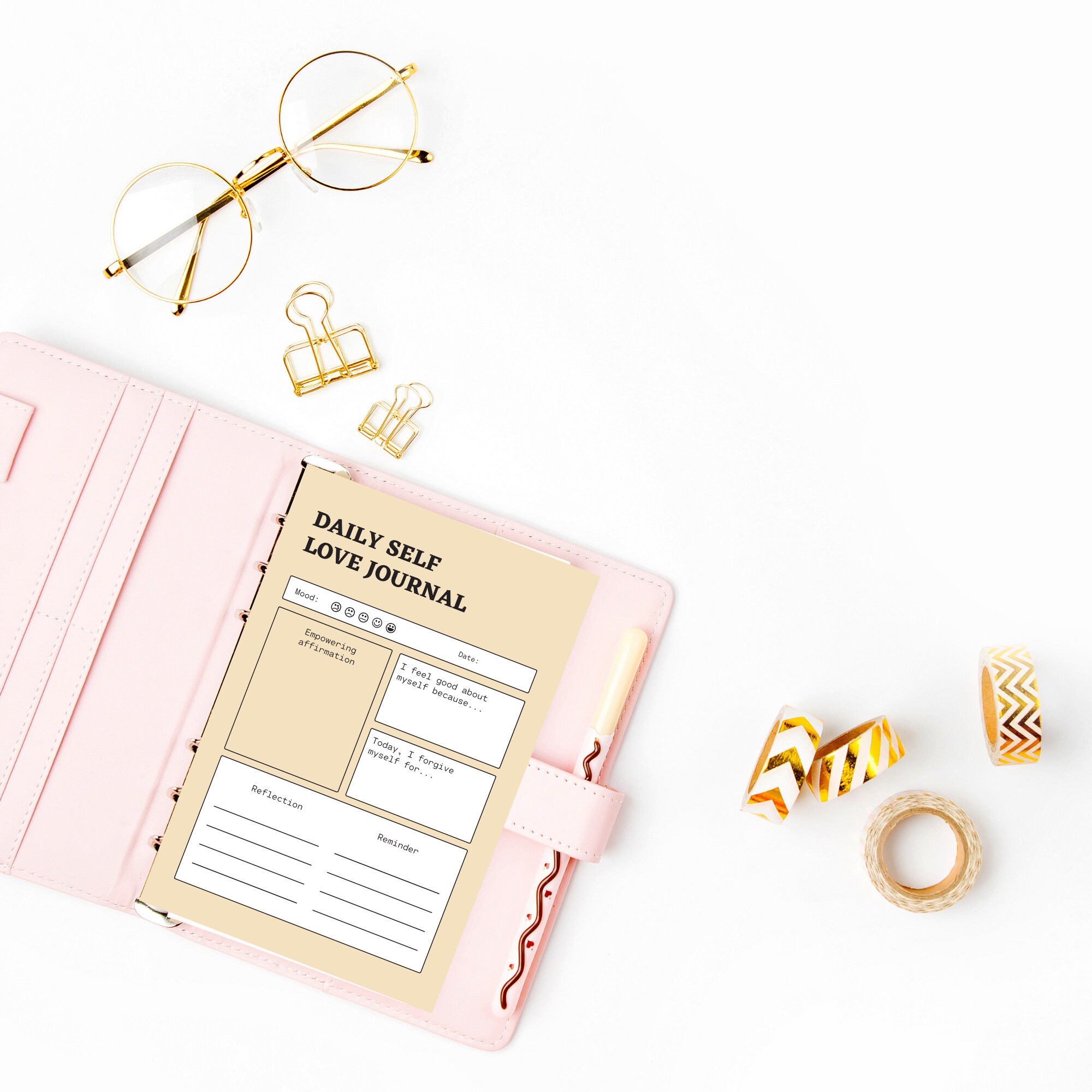 The Daily Self Love Journal Printable, Self Love Workbook, Journal ...