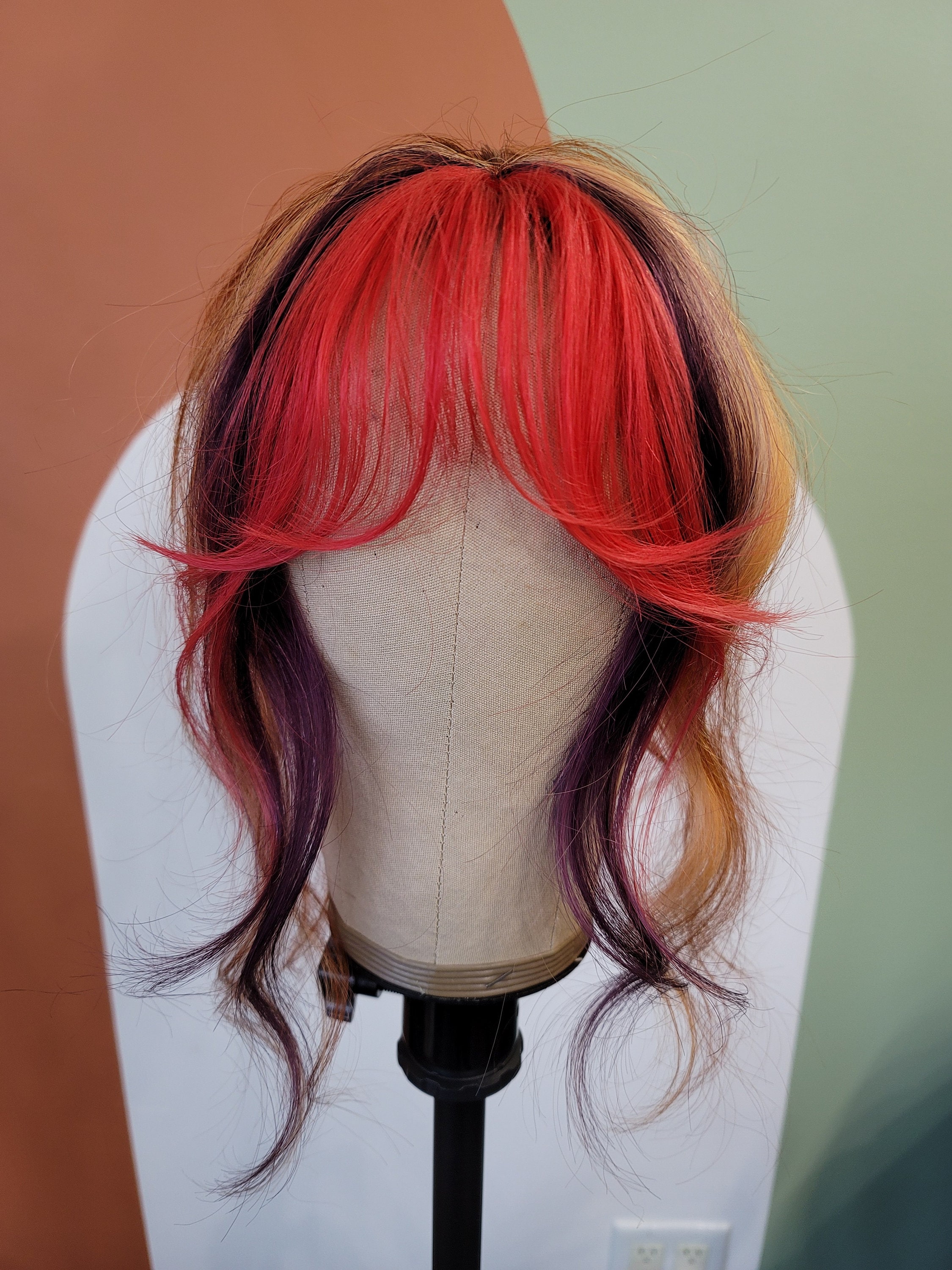 The velma Professionally Coloured Human Hair Clip-in Curtain Bangs - Etsy