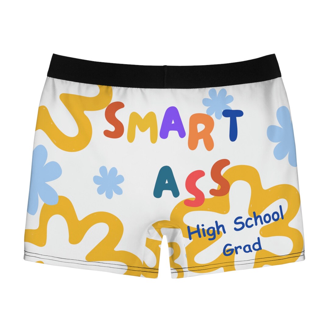 Smart Ass High School Graduation Copy of Men's Boxer Briefs (AOP) - Etsy