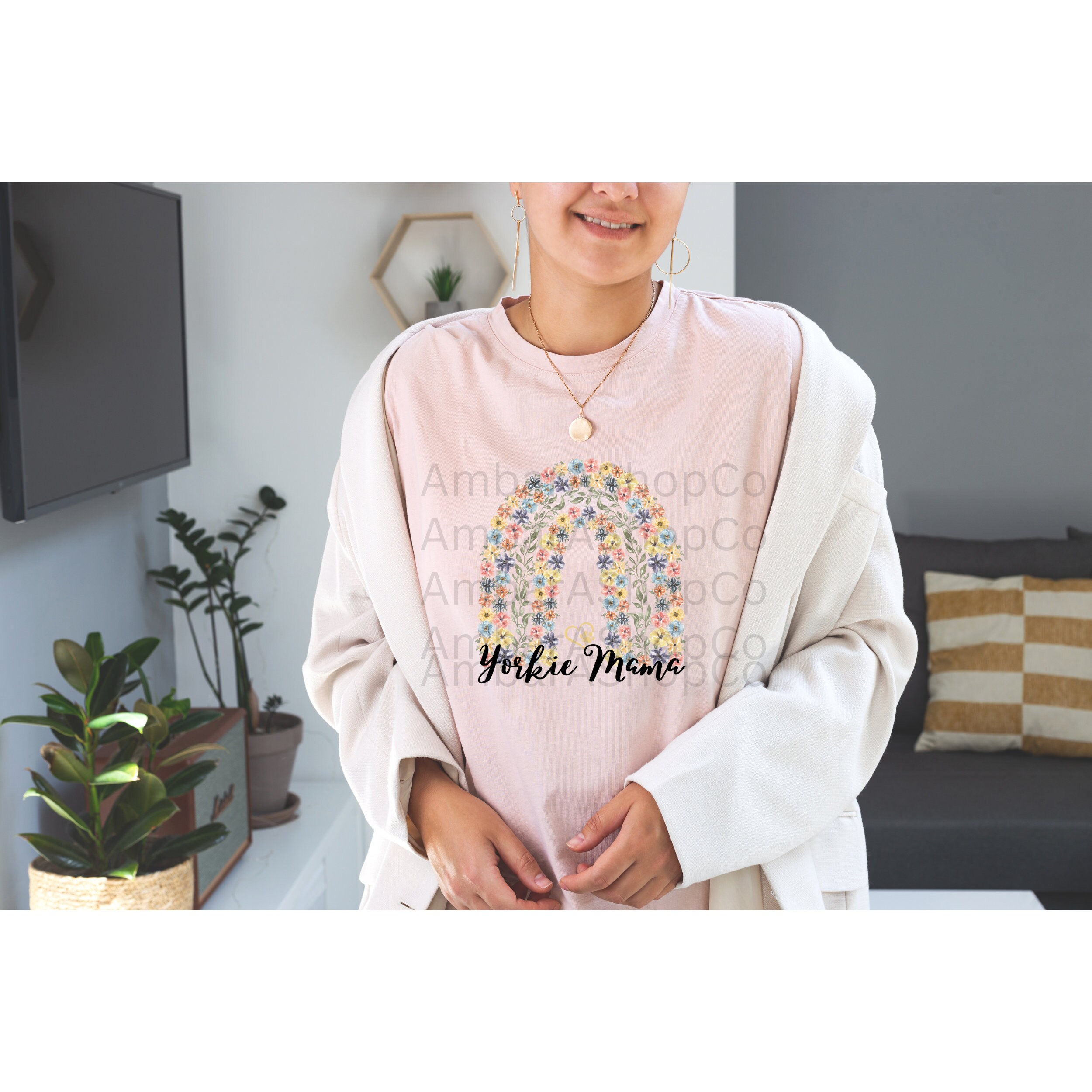 Yorkie Mama Rainbow Png Yorkie Mom Wildflower Rainbow Yorkshire Terrier ...