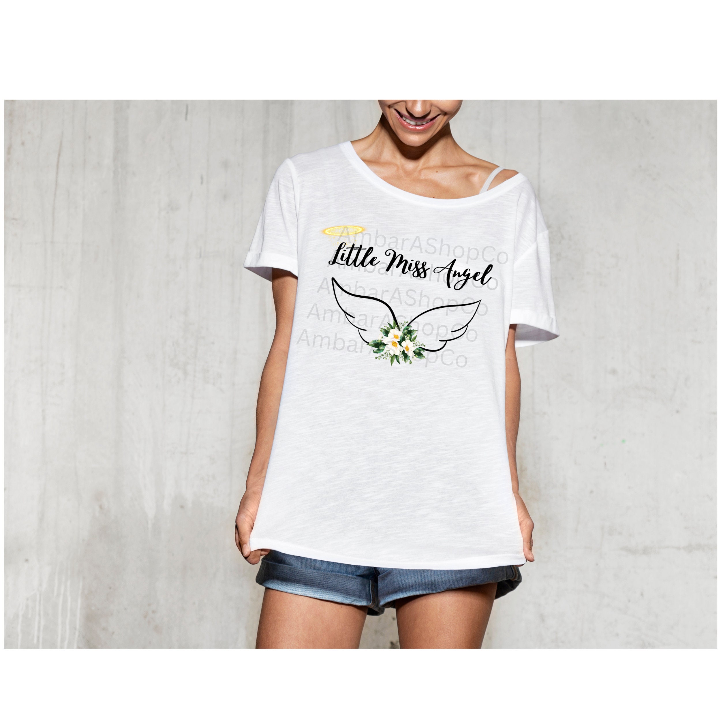 Little Miss Png Angel Wings PNG Halo Png Angel SVG Little Miss - Etsy