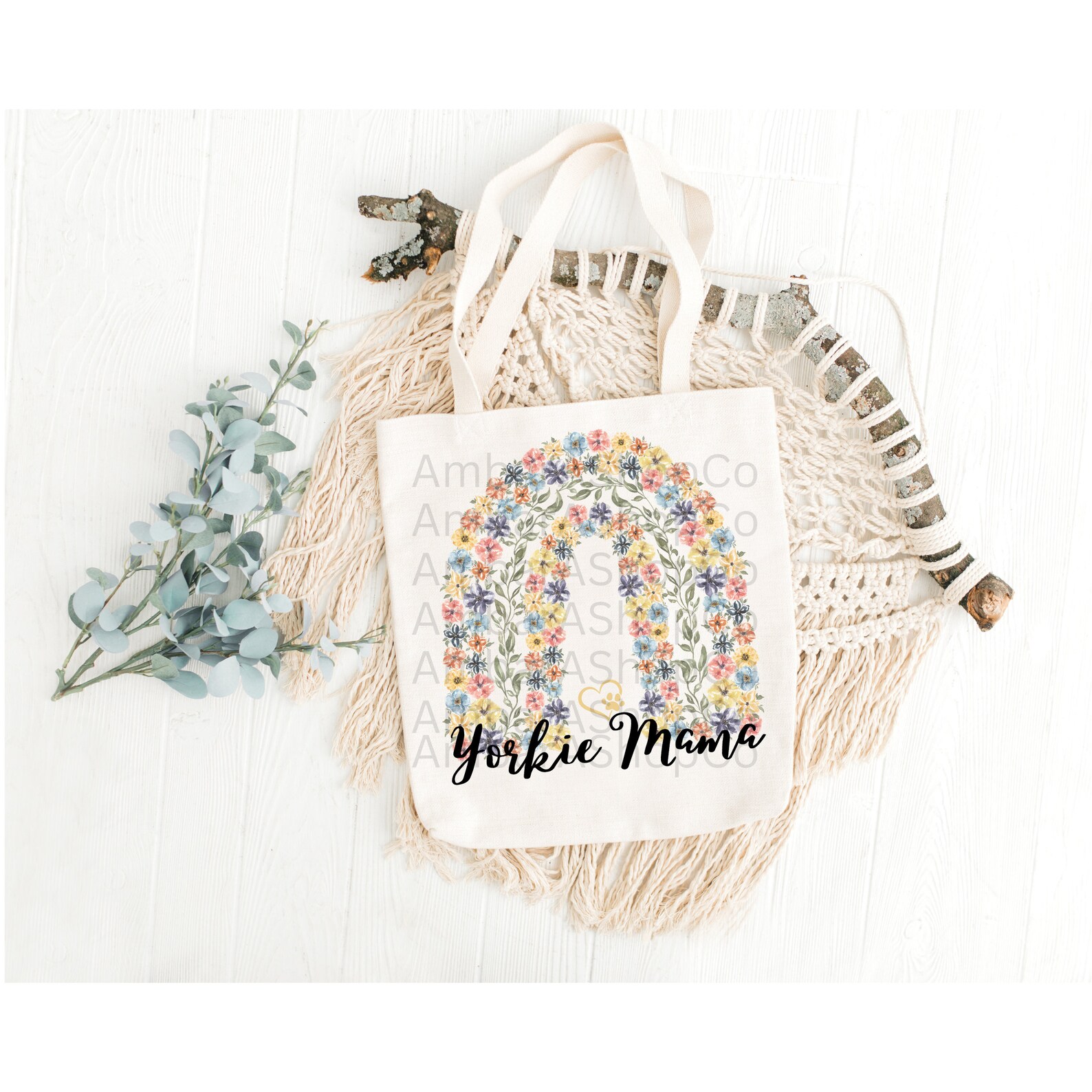 Yorkie Mama Rainbow Png Yorkie Mom Wildflower Rainbow - Etsy