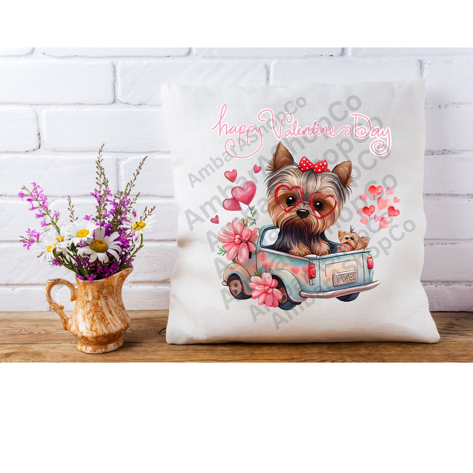 Valentine’s Day PNG, Jpg Yorkie Love PNG, Dog PNG, Sublimation Design ...