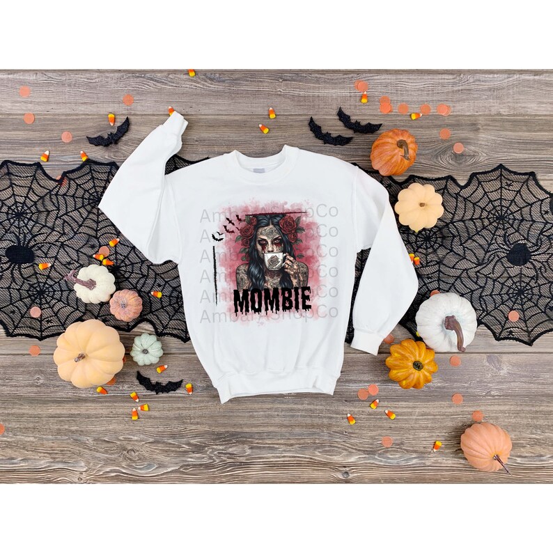 Mombie PNG Tattoo Png Zombie Mom Png Mombie Girl Png Mombie Coffee ...