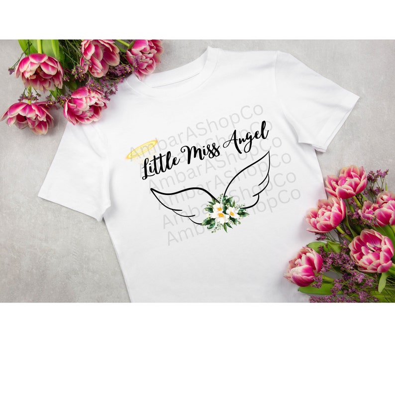 Little Miss Png Angel Wings PNG Halo Png Angel SVG Little Miss - Etsy