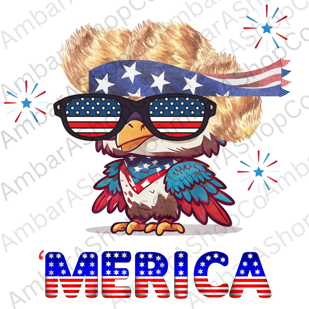 Merica Baby Eagle Png Patriotic Eagle Png 4th of July Merica - Etsy