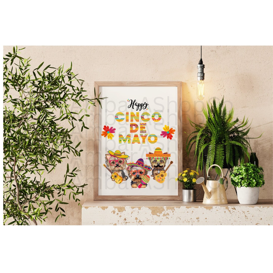 Cinco De Mayo Png Fiesta Png Yorkie Png Digital Download - Etsy