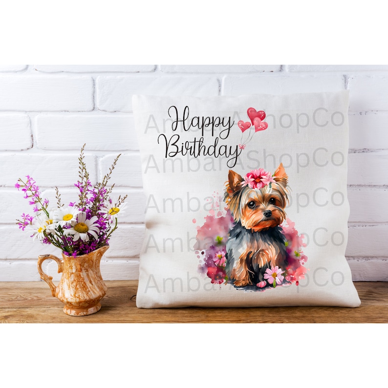 Yorkie Png Happy Birthday Yorkie Yorkshire Terrier Png Digital - Etsy