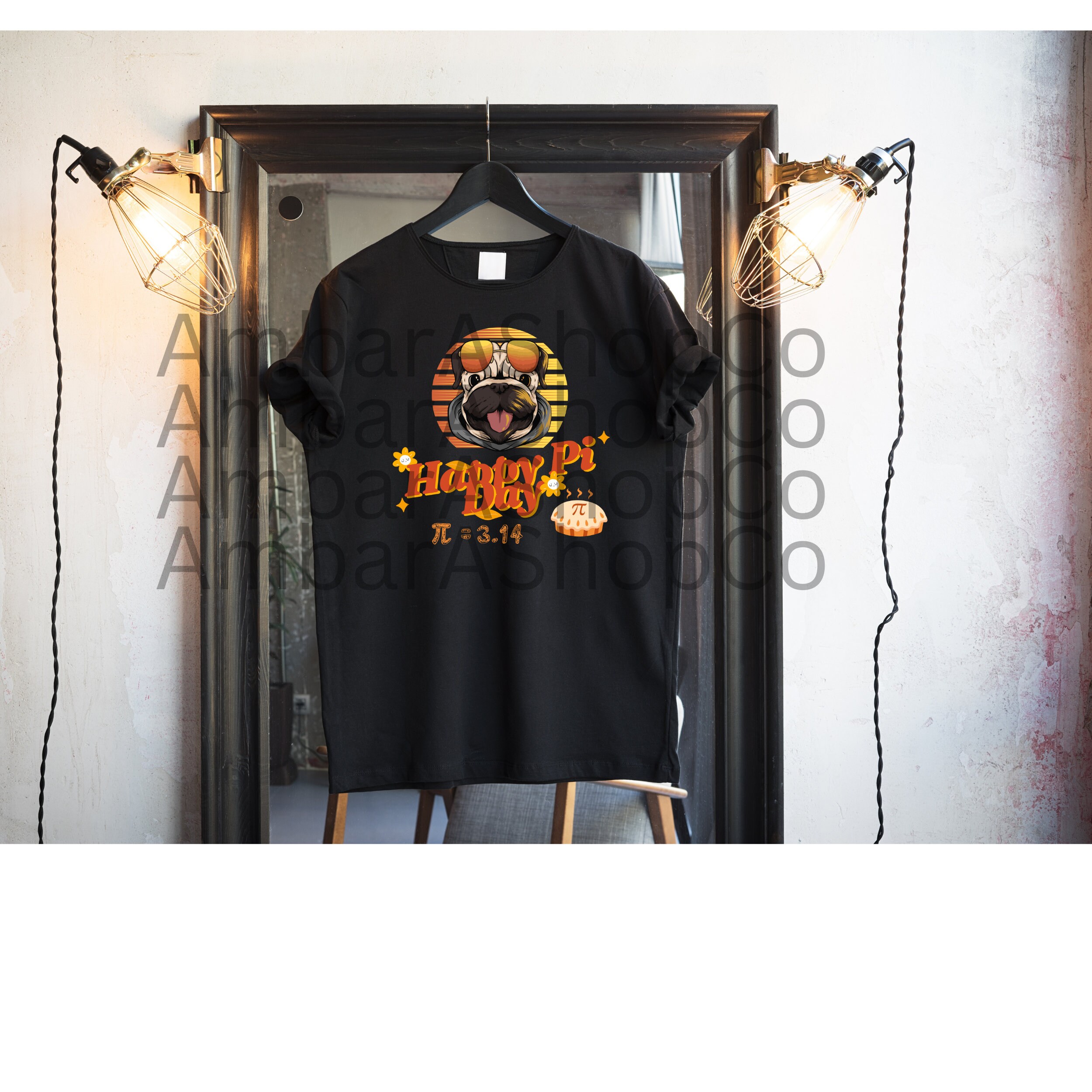 Feliz Día Pi png Fawn pug png Perro Pi día Png Descarga instantánea Pug ...