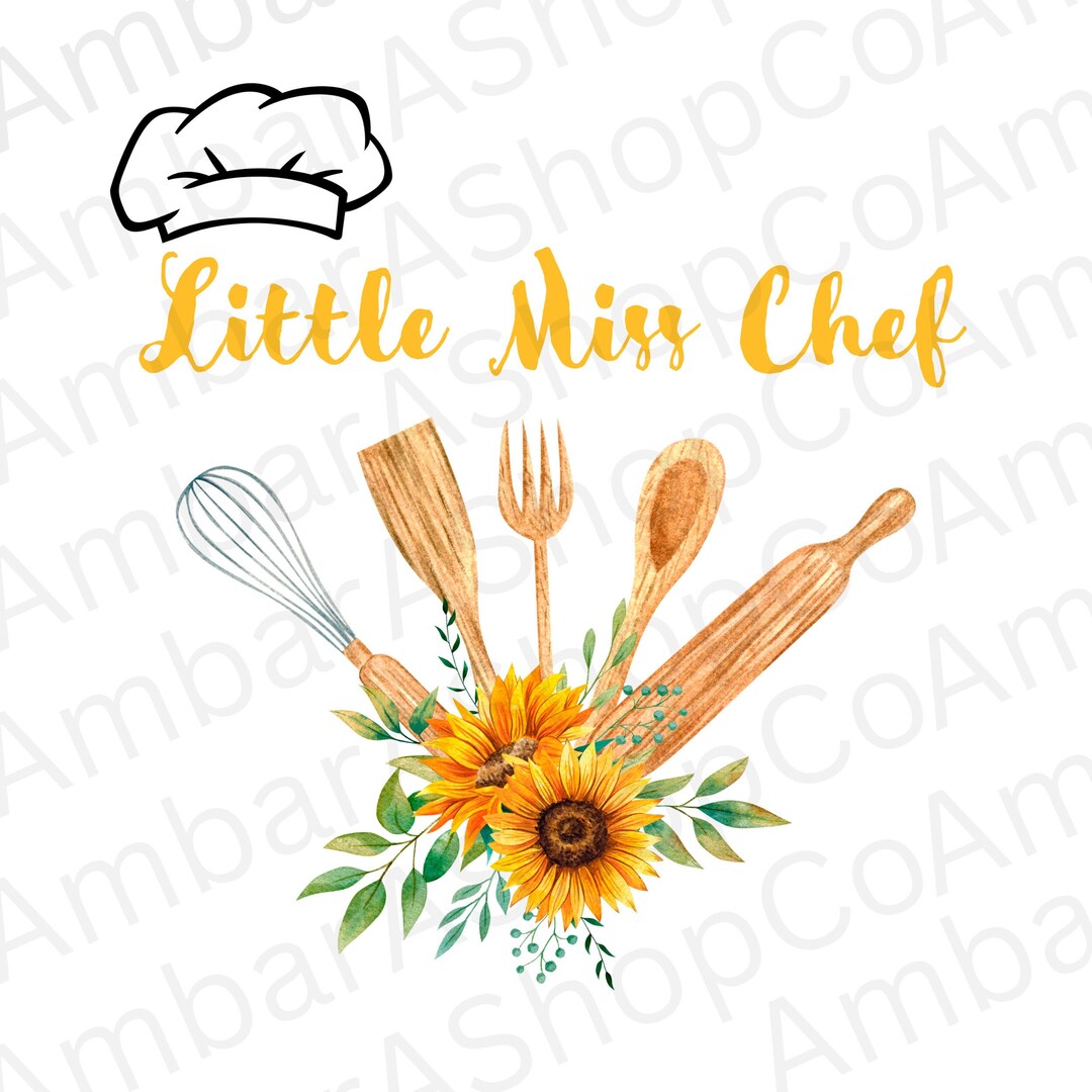 Little Miss Chef Png Cooking Tools Png Sublimation Design Little Girl ...