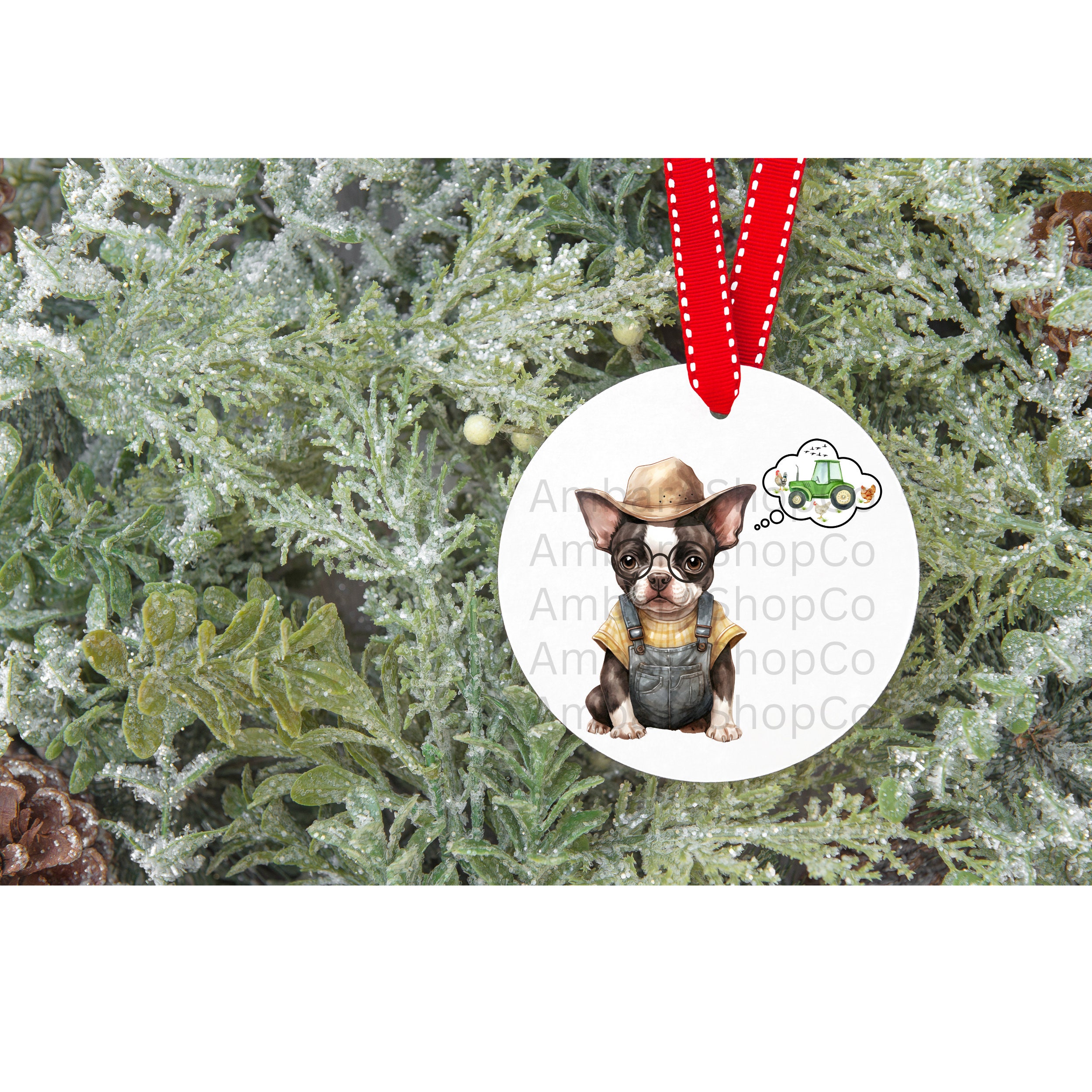 Boston Terrier Png Dog PNG Farm Png Watercolor Boston Terrier Farm Dog ...