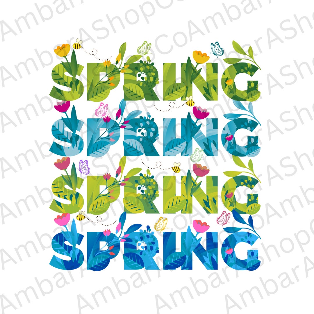 Spring Floral Png Hello Spring Png Spring Print Floral Png Spring ...
