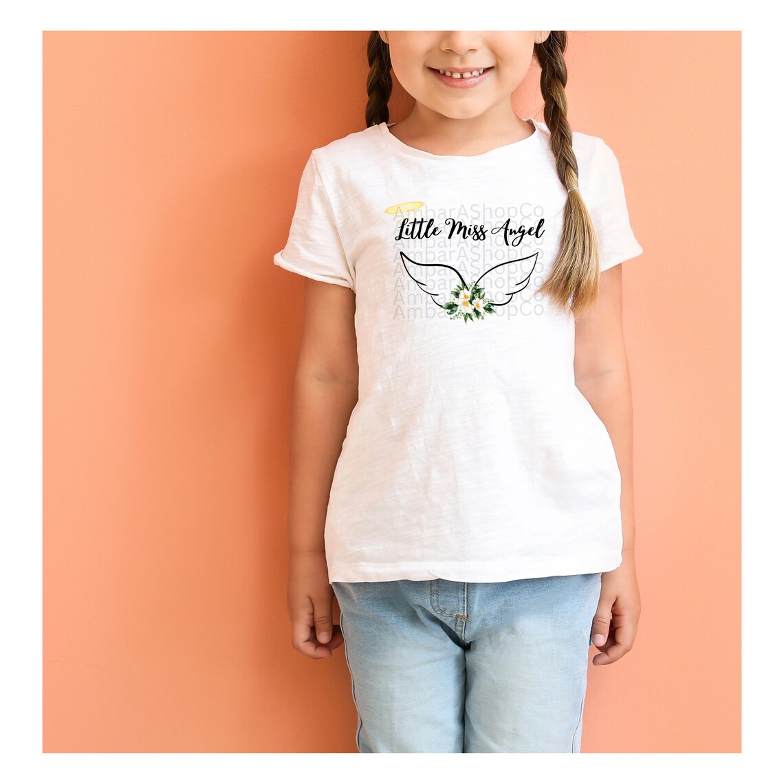Little Miss Png Angel Wings PNG Halo Png Angel SVG Little Miss - Etsy