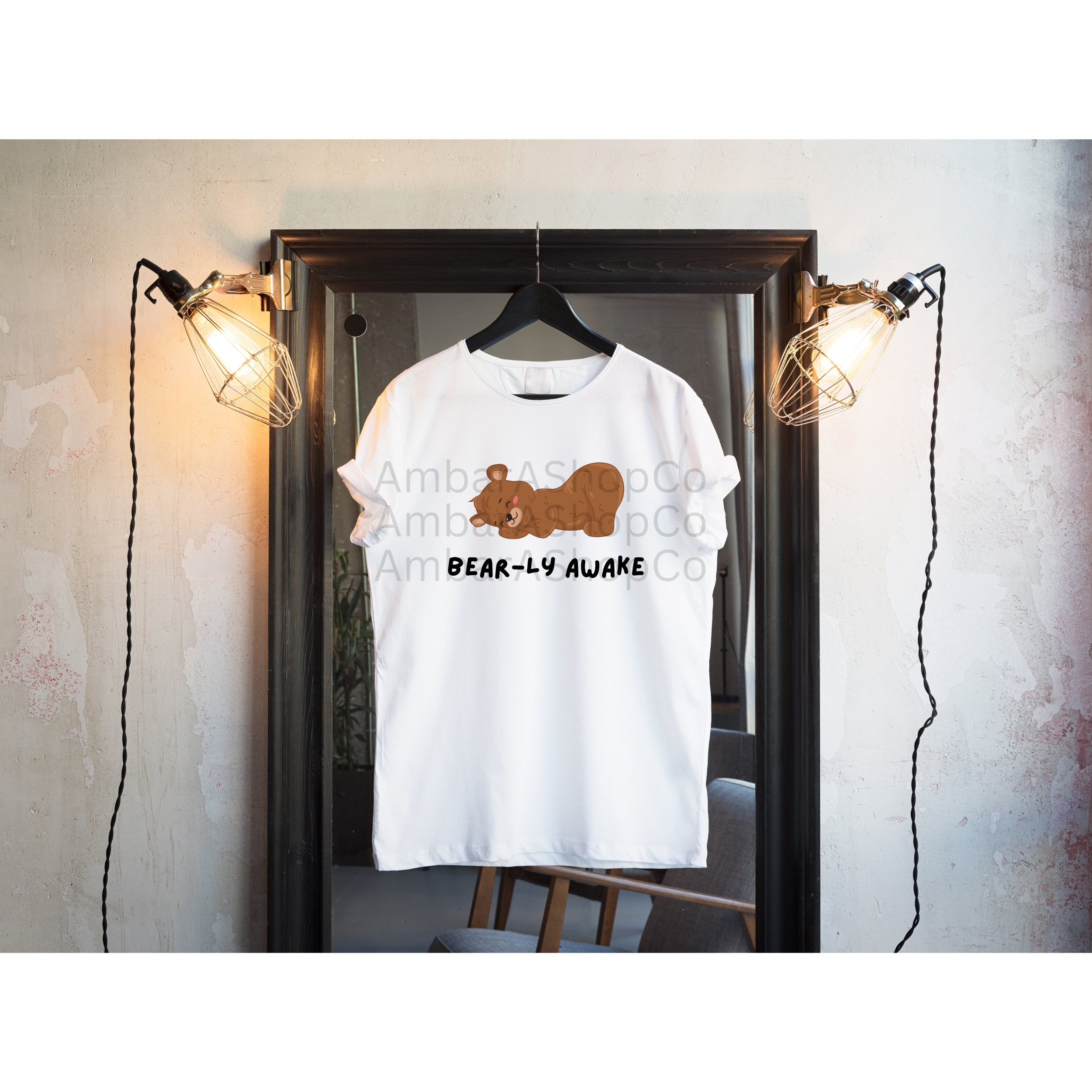 Bearly Awake PNG Brown Bear PNG Bear SVG Awake Png Cute Bear Png Funny ...