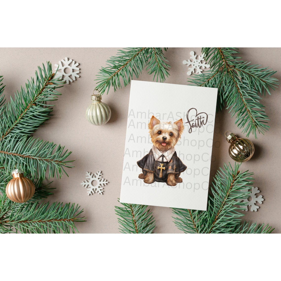 Priest PNG Watercolor Yorkie Priest Faith Png Christian Dog - Etsy
