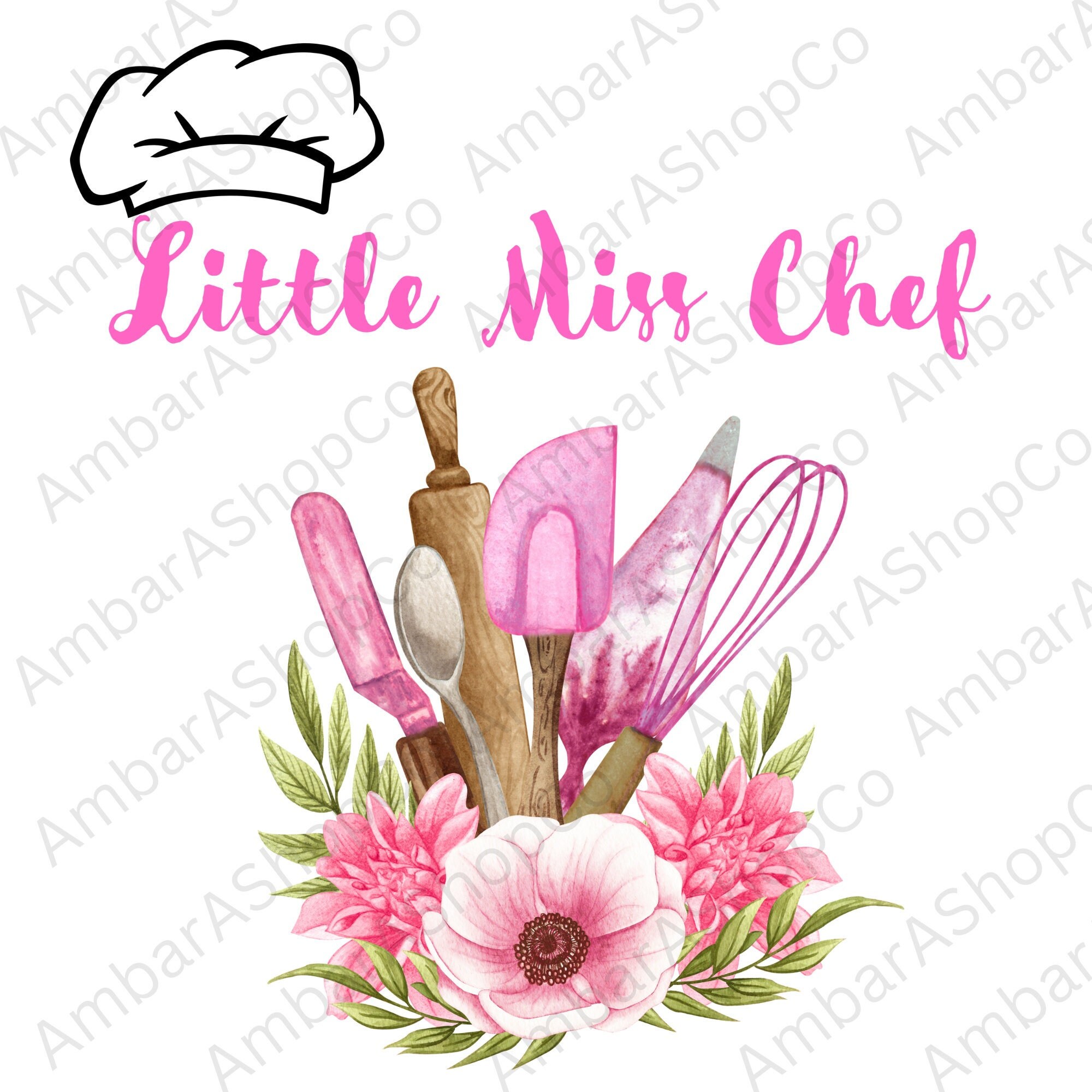 Little Miss Chef PNG Little Girl Cooking PNG Chef Tools PDF Sublimation ...