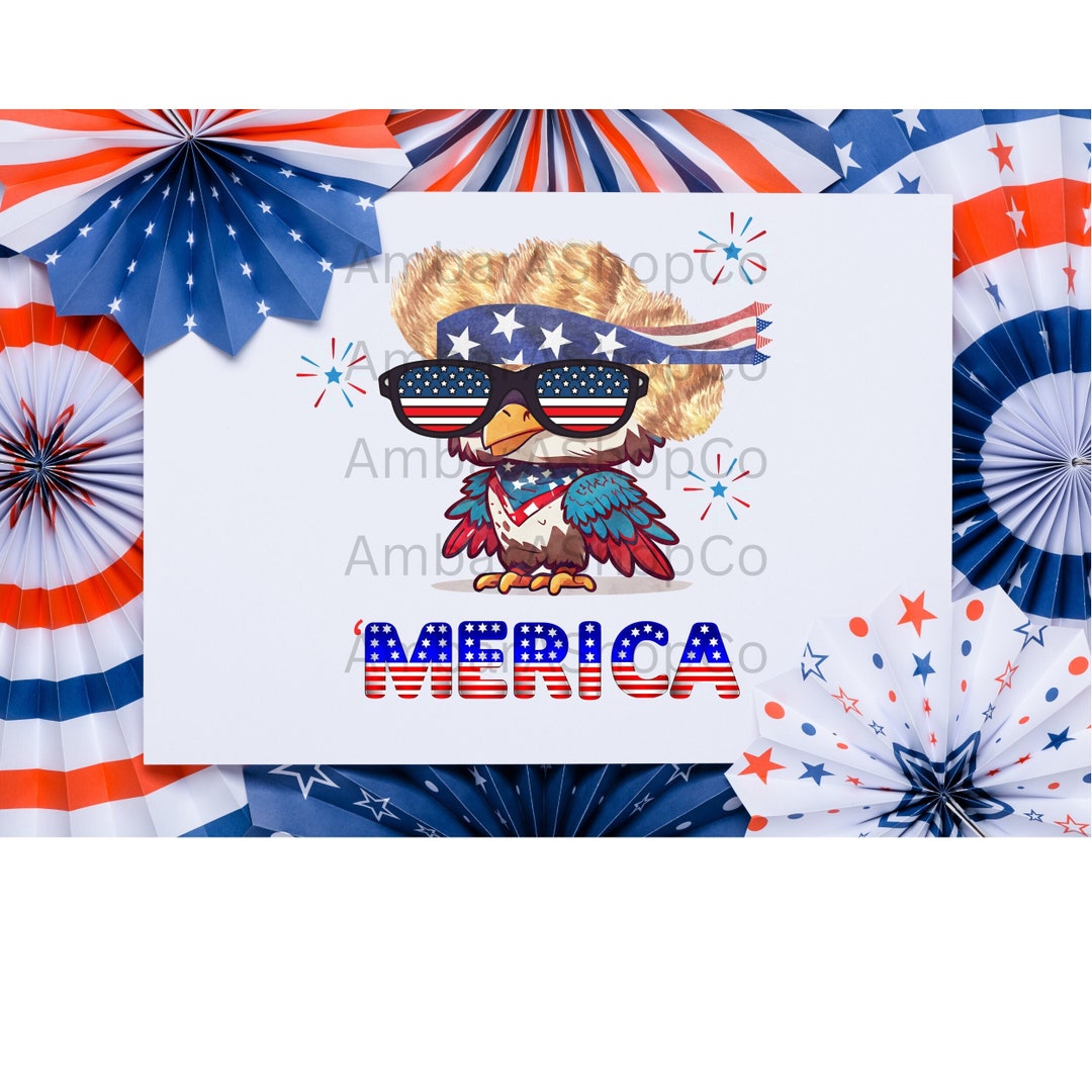 Merica Baby Eagle Png Patriotic Eagle Png 4th of July Merica Png ...