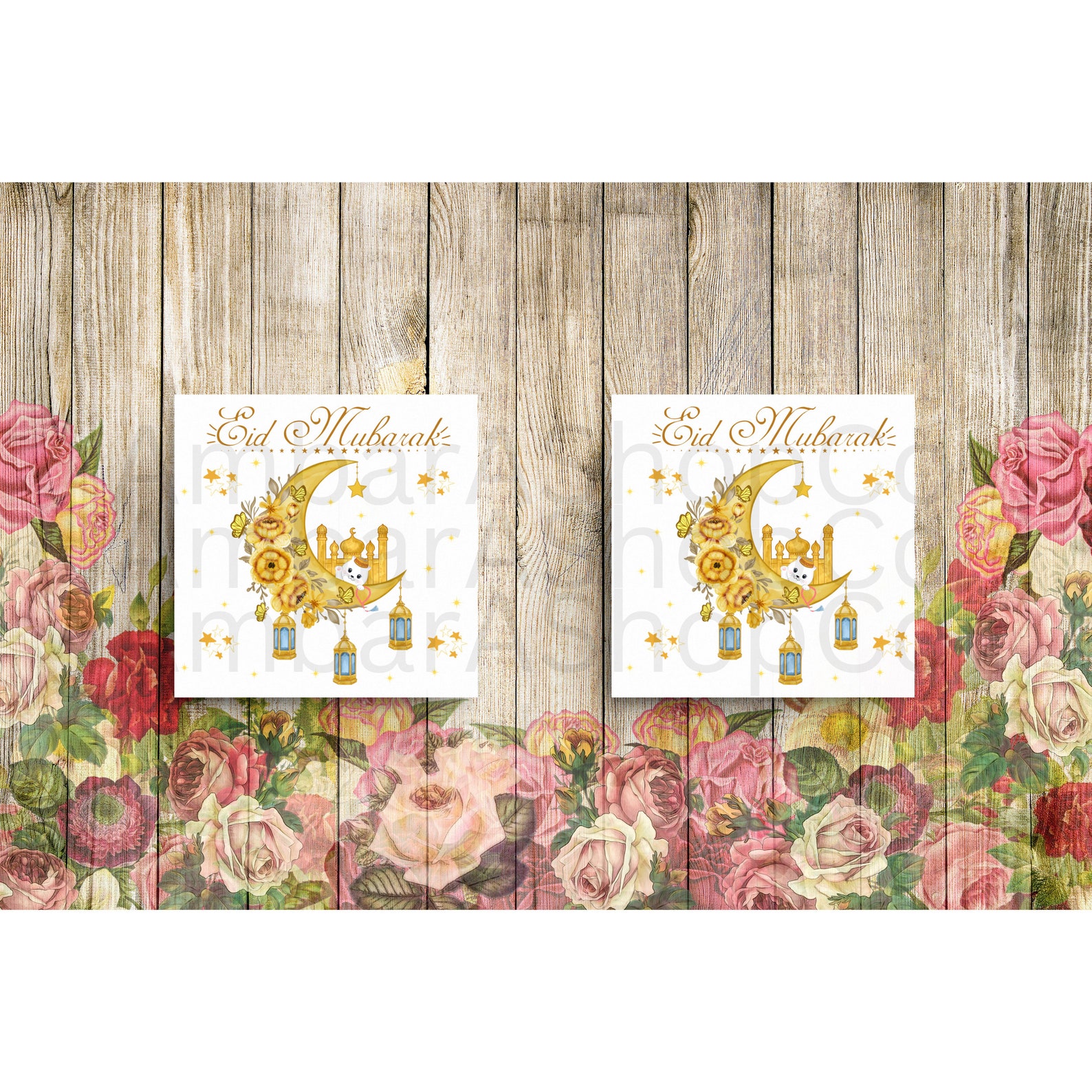 Eid Mubarak Kitty Png Eid Mubarak Svg Floral Eid Kitty Peekaboo Eid Gift Eid Svg Eid Al Fitr ...