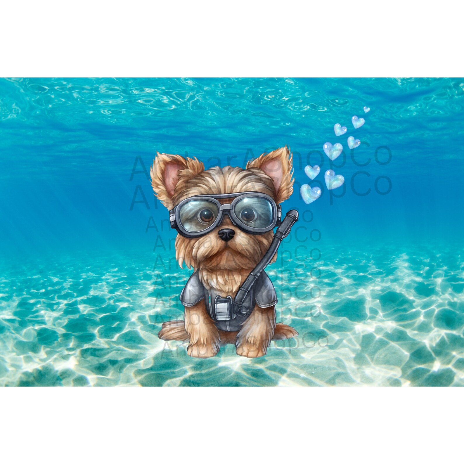 Yorkie Png Scuba Dive Png Dog Wearing Diving Suit Yorkie Mom Yorkshire ...