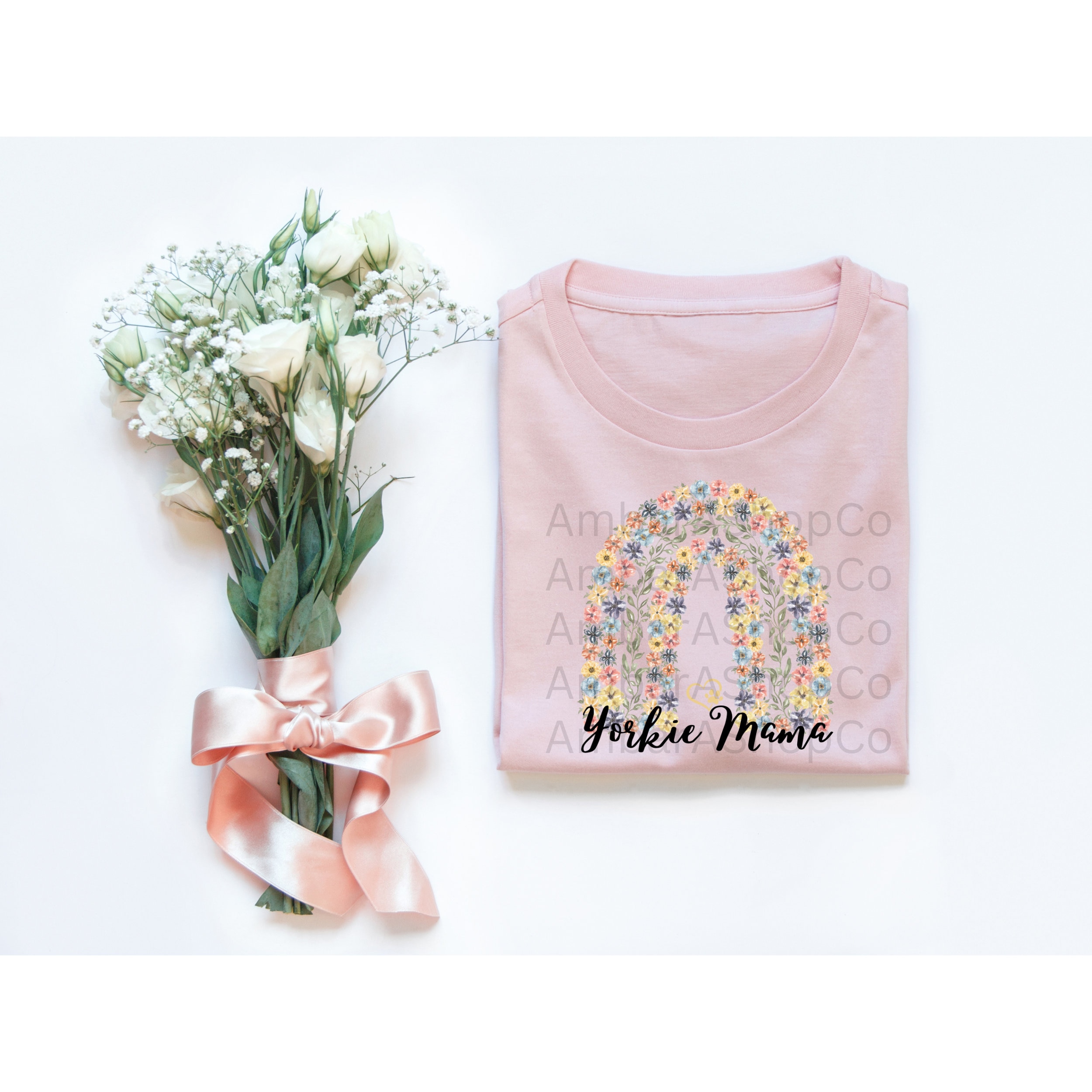Yorkie Mama Rainbow Png Yorkie Mom Wildflower Rainbow - Etsy