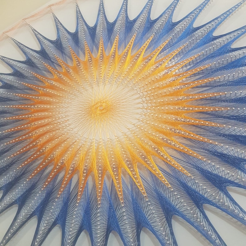 String Art Mandala Wall Hanging Decoration, Sacred Geometry, Meditation ...