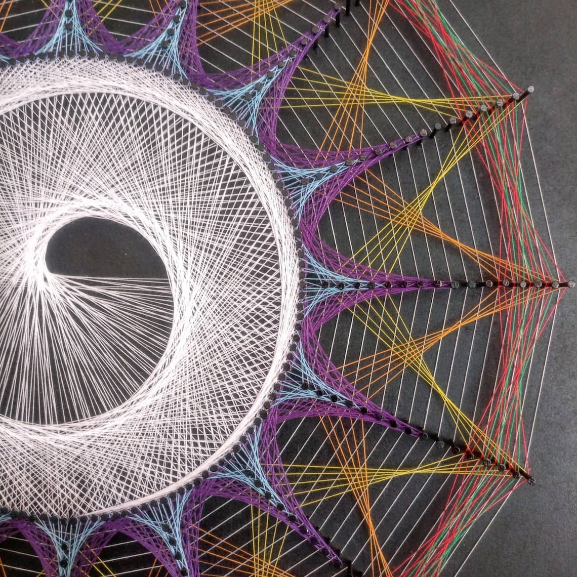 Mandala String Art Wall Hanging, Spiritual Wall Art, Sacred Geometry ...