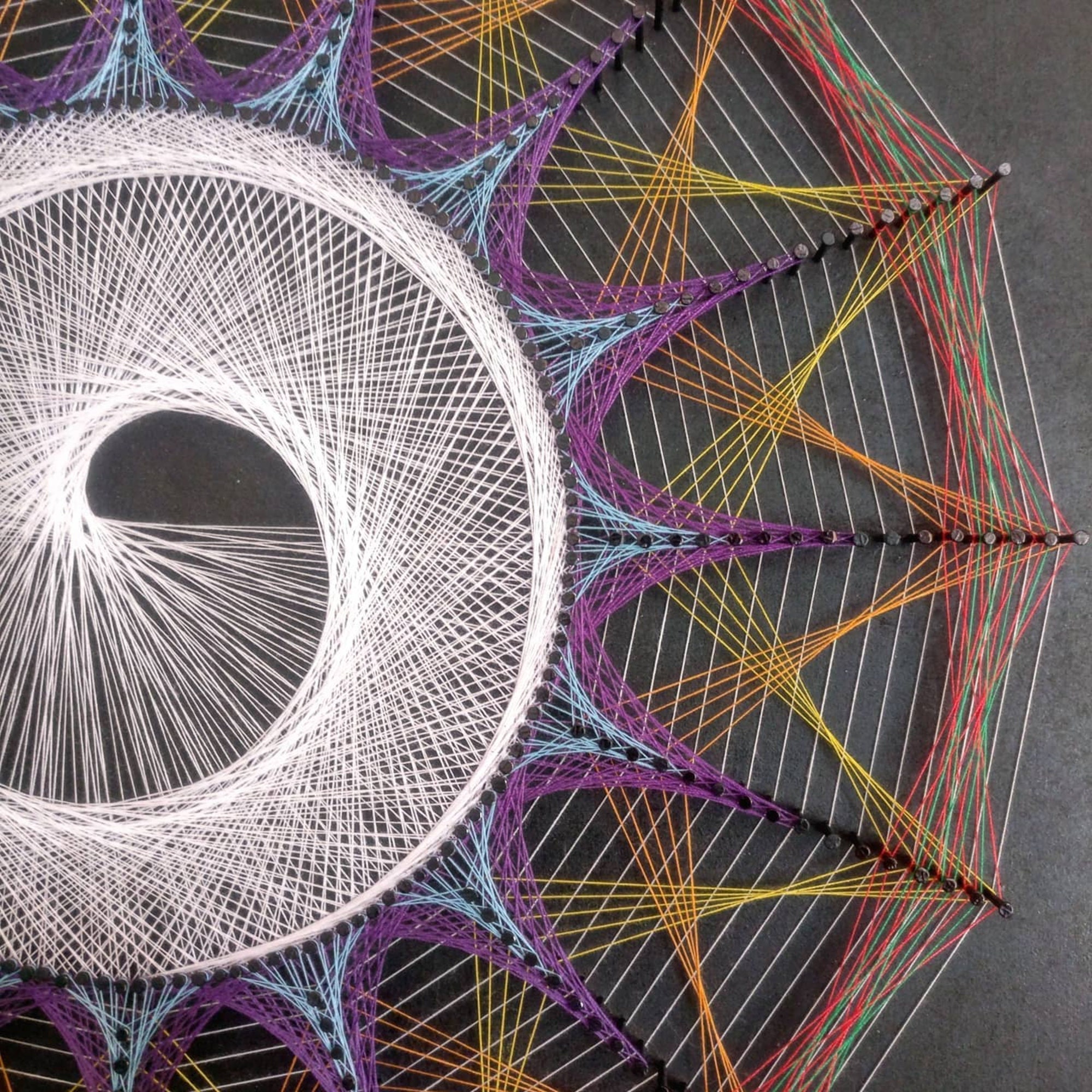 Mandala String Art Wall Hanging, Spiritual Wall Art, Sacred Geometry ...