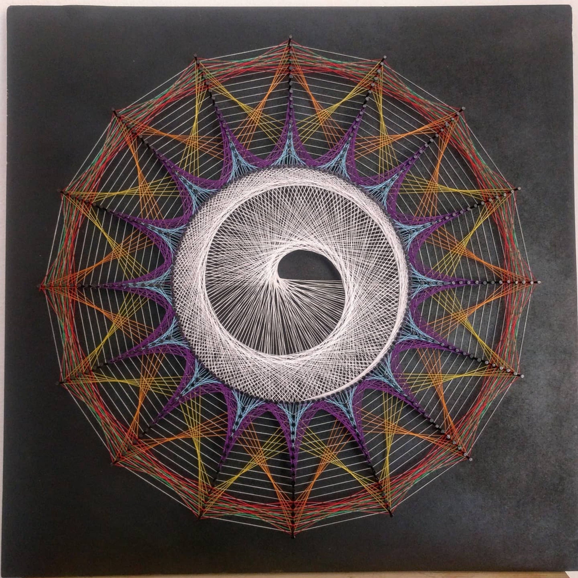 Mandala String Art Wall Hanging, Spiritual Wall Art, Sacred Geometry ...