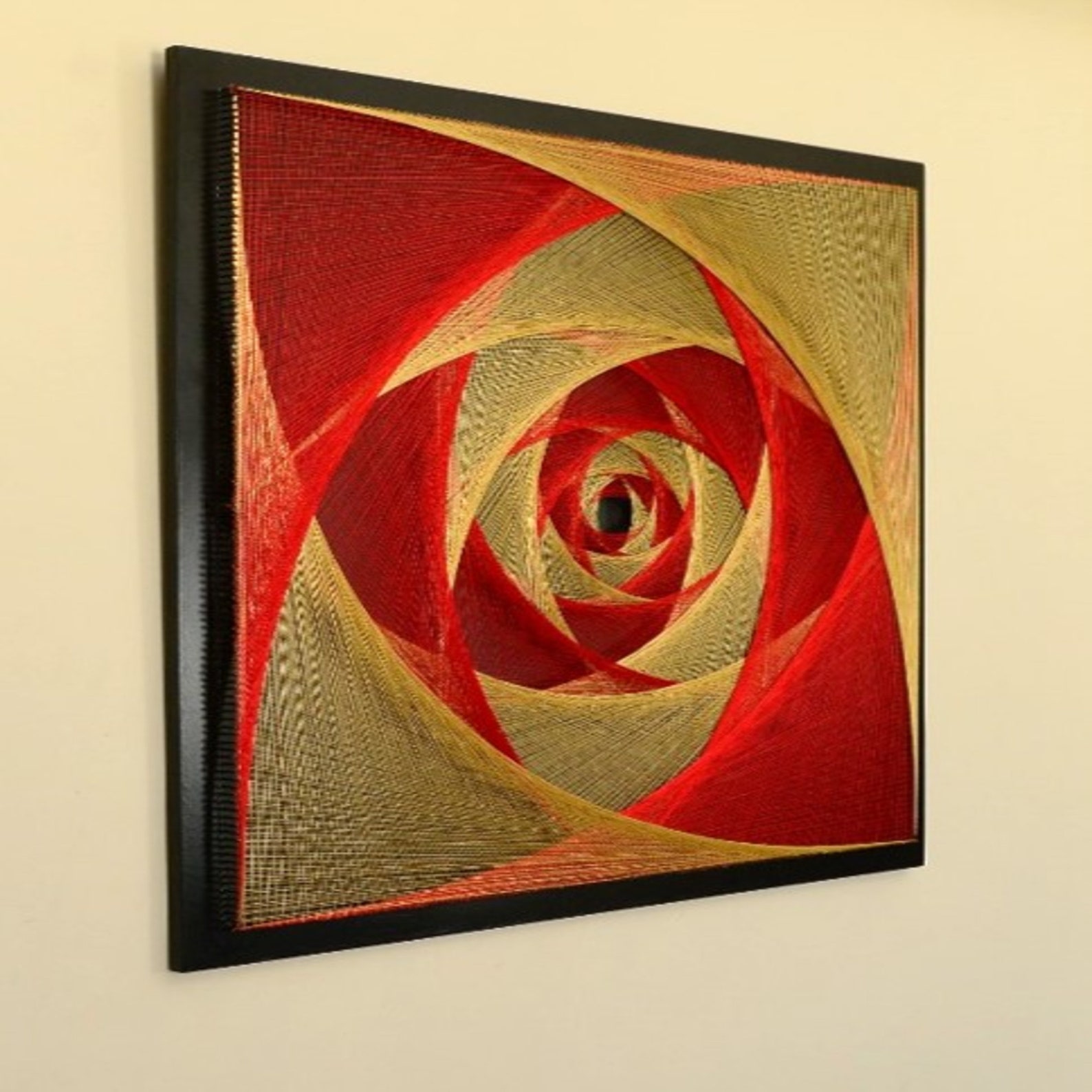 String Art-rose of Space-3d Art, Mandala Art Wall Hanging , Sacred Geometry Wall Art, Meditation ...