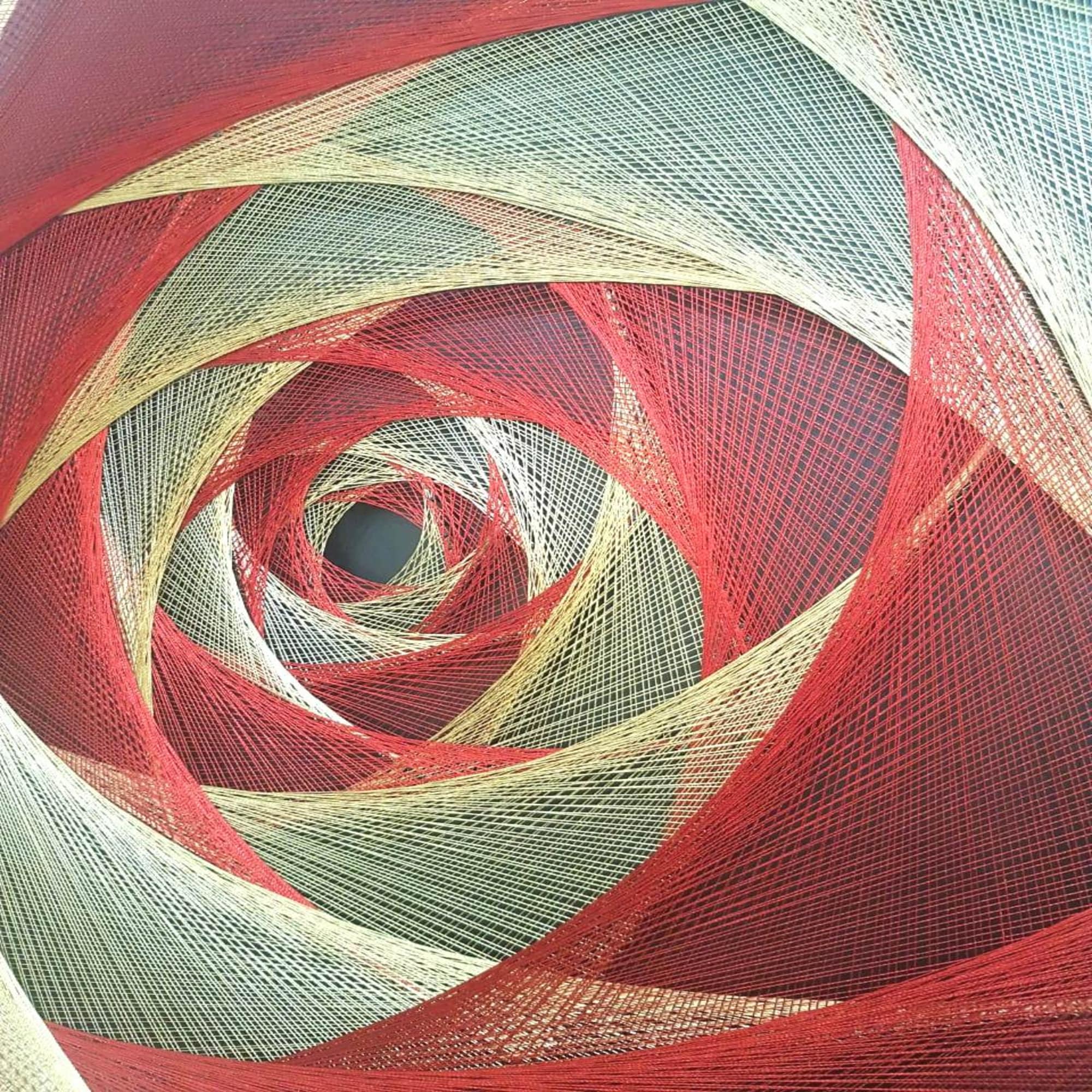 String Art-rose of Space-3d Art, Mandala Art Wall Hanging , Sacred Geometry Wall Art, Meditation ...