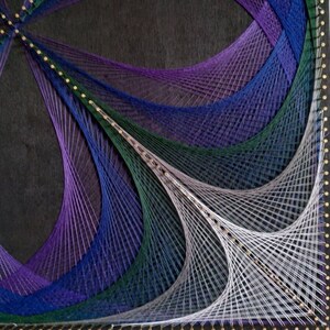 String Art Wall Hanging, Sacred Geometry, Abstract Wall Art, Meditation ...