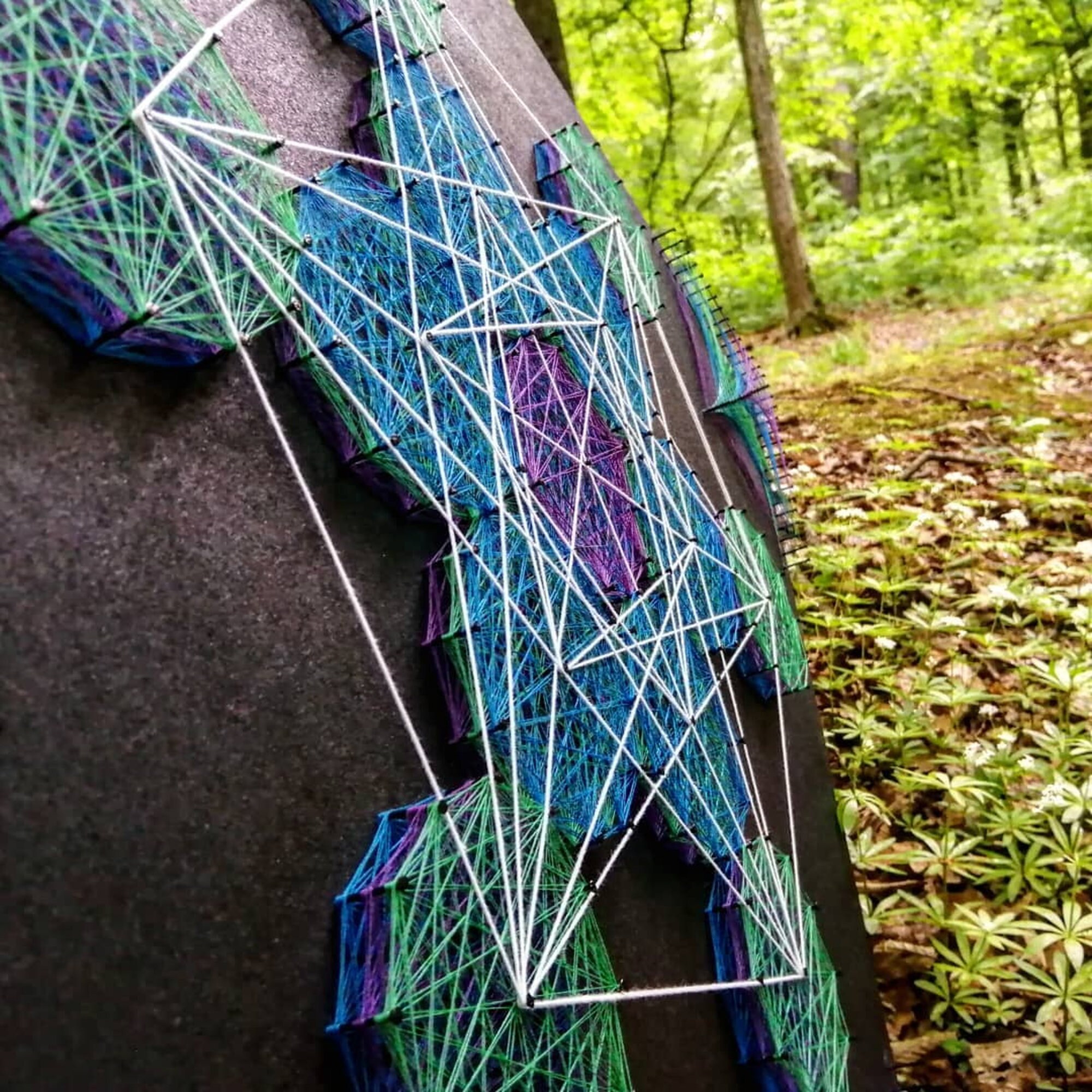 String Art Wall Hanging, Extra Large Wall Hanging Abstract Wall Art Zen ...