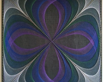 Mandala String Art Wall Hanging, Spiritual Wall Art, Sacred Geometry ...