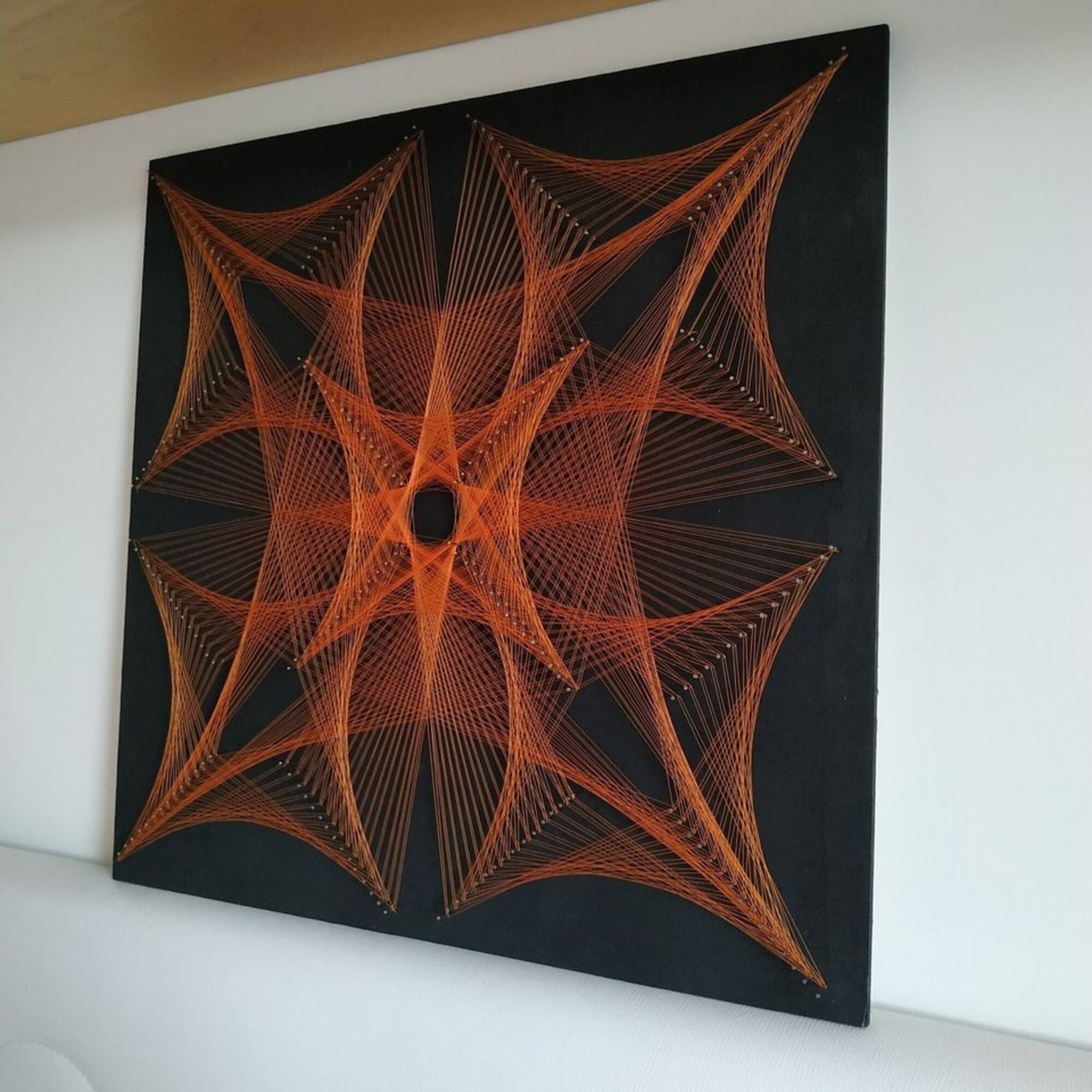 String Art Wall Hanging, Sacred Geometry, Abstract Wall Art, Meditation ...
