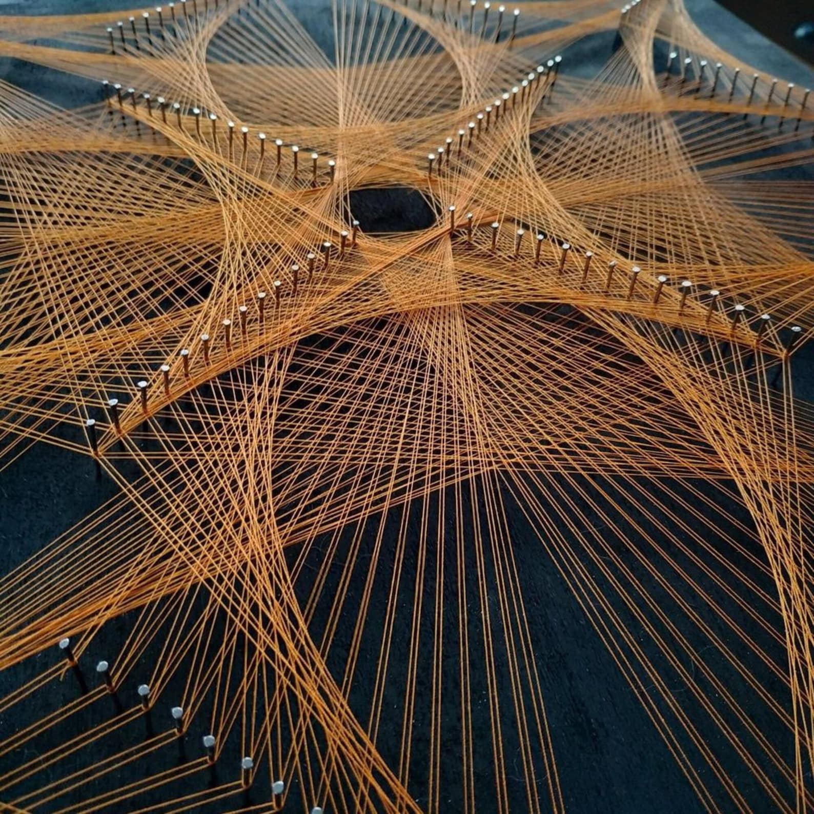 String Art Wall Hanging, Sacred Geometry, Abstract Wall Art, Meditation ...