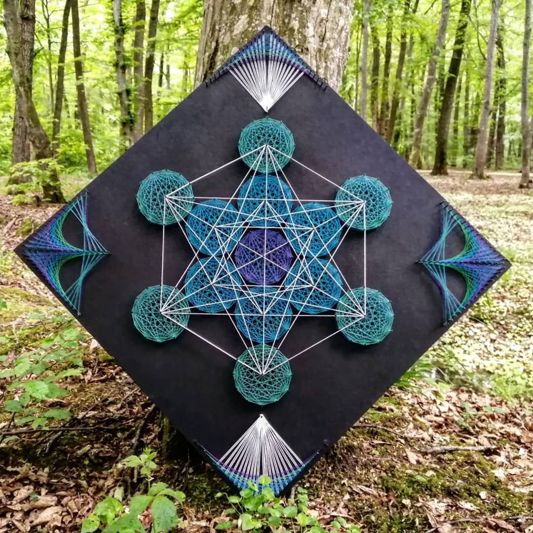 String Art Wall Hanging, Extra Large Wall Hanging Abstract Wall Art Zen ...