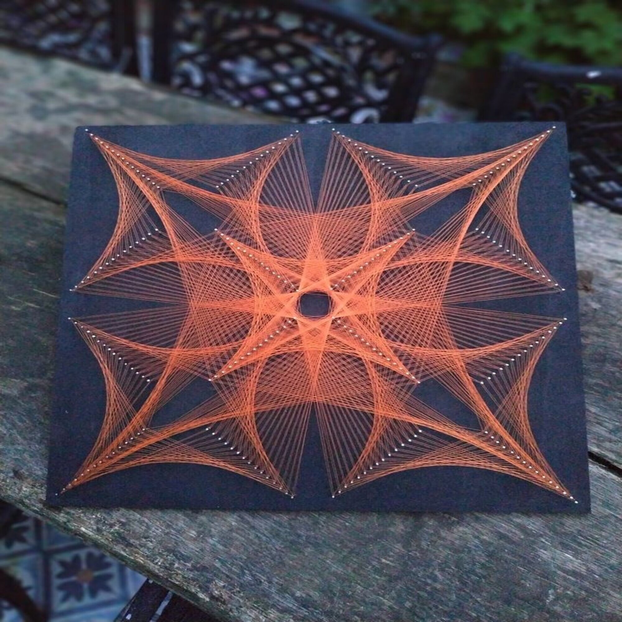 String Art Wall Hanging, Sacred Geometry, Abstract Wall Art, Meditation ...