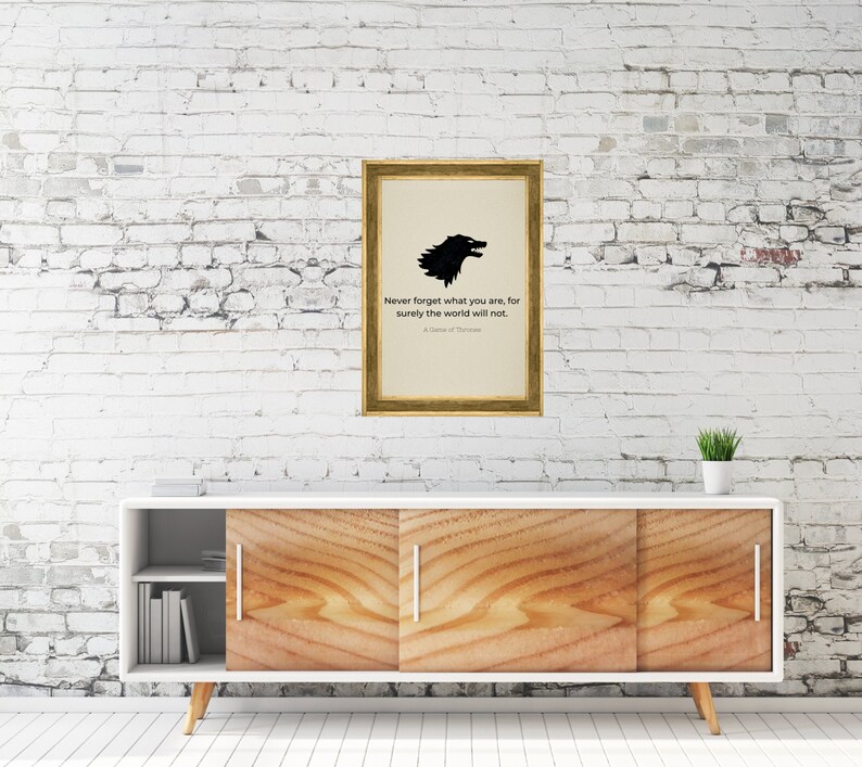 A Game of Thrones Wall Art Never Forget Who You Are - Etsy