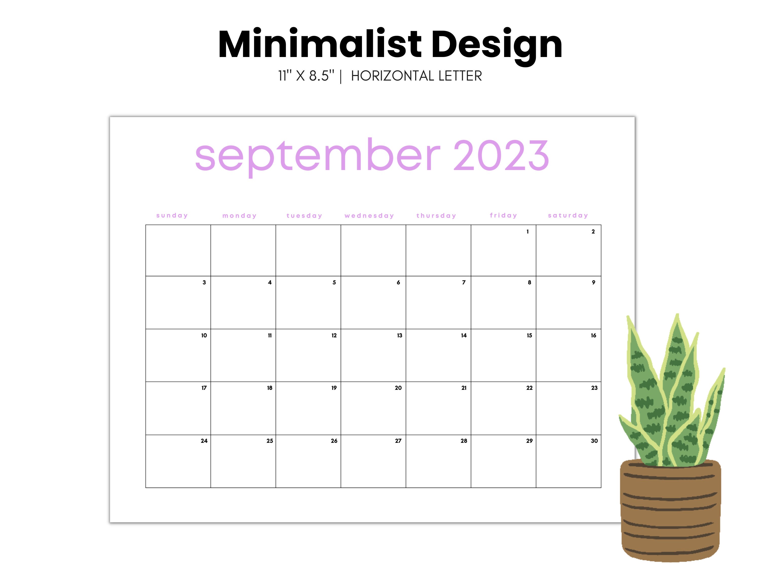 2023 Monthly Printable Calendar Color Printable Planner PDF 2023 ...