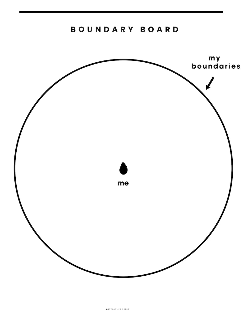 2025 Boundary Board Printable | Life Goal Planning (digital Download ...