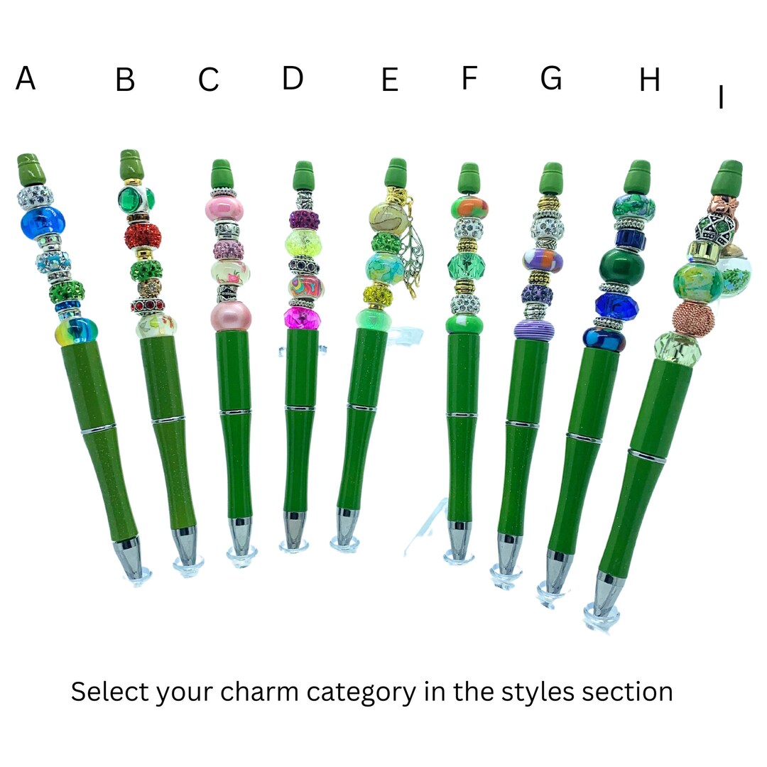 Bejeweled Lime Writing Pens - Etsy