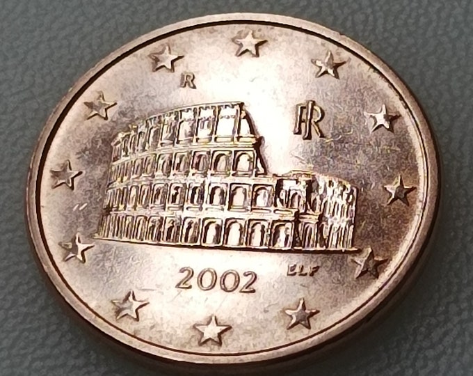 5 Euro Cent Italy 2002 ROME COLISEUM Rare Italian Coin - Etsy