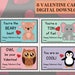 Cute Animals Valentine's Day Cards for Kids, Printable V-day Cards ...