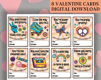 Fun Food Valentine's Day Cards for Kids, Printable V-day Cards ...