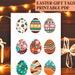 Retro Easter Gift Tags, Easter Printable, Easter Egg Tags, Printable ...